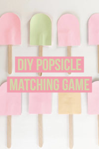 DIY Popsicle Matching Game - The Show Gals